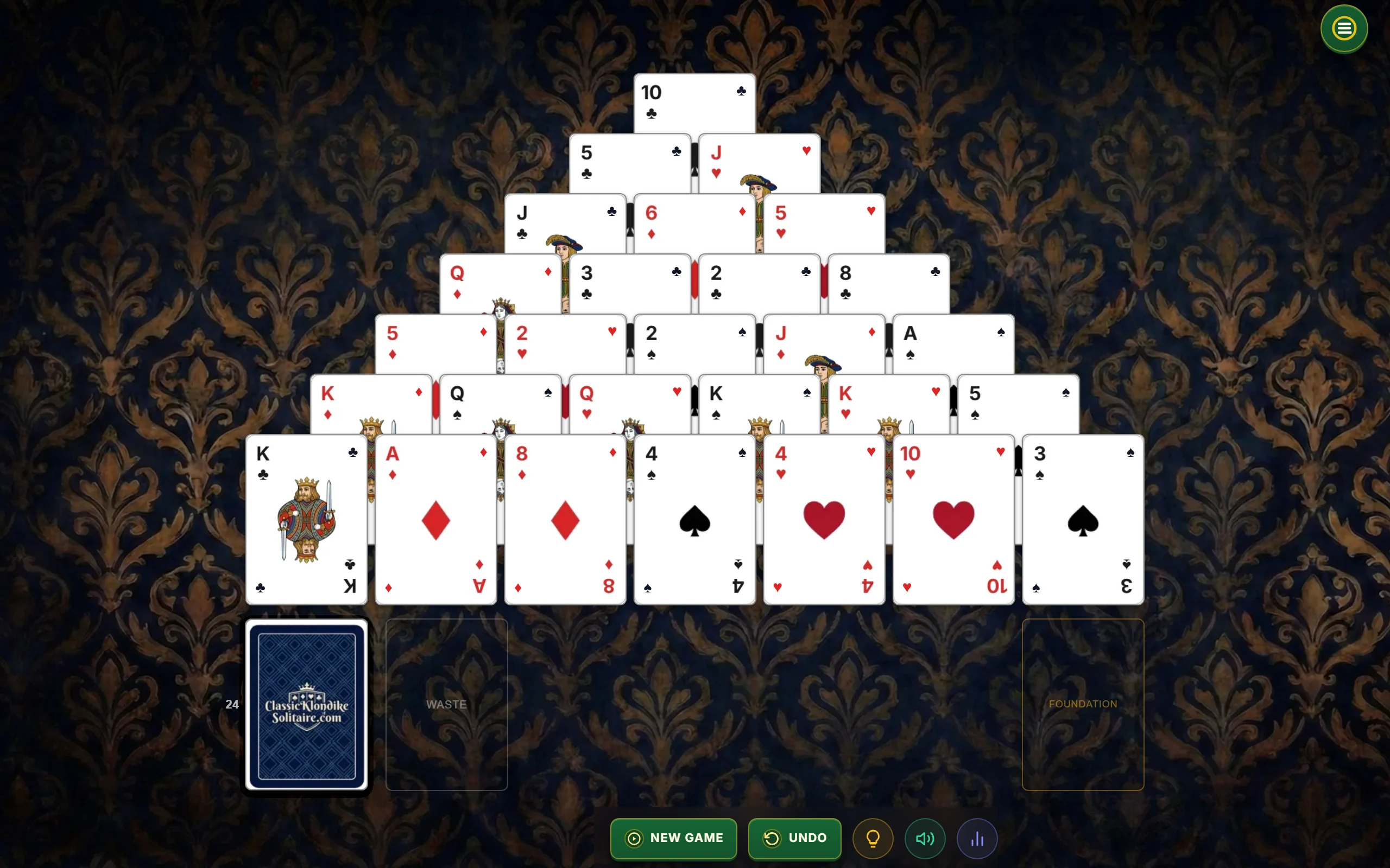 Free Solitaire Games Online - Classic Klondike Solitaire